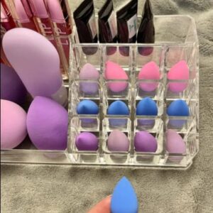 Mini Makeup Sponge Multi-colored 10 Pcs Small Beauty Sponge Blender Set for Foundation, Powder, Concealer Highlight,and Eye Shadow