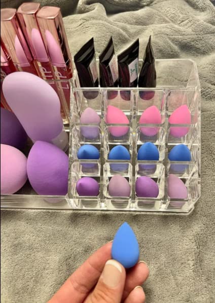 Mini Makeup Sponge Multi-colored 10 Pcs Small Beauty Sponge Blender Set for Foundation, Powder, Concealer Highlight,and Eye Shadow