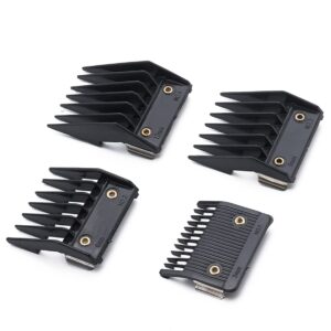 kallory hair clippers 4pcs hair clipper hair clipper guide combs hair cutting guides cutting guide combs guards hair cutting clippers black