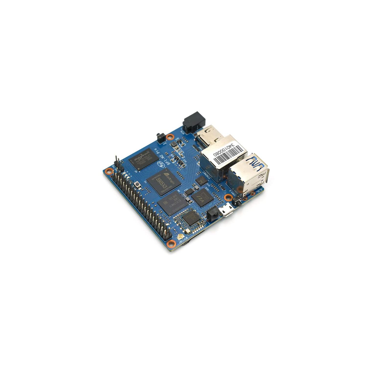 WayPonDEV Banana Pi BPI-M2 Pro Amlogic S905X3 Soc Quad Core Single Borad Computer onboard RT8821CU Wi-Fi & BT with 2GB LPDDR4 and 16GB eMMC Storage Support Android and Linux