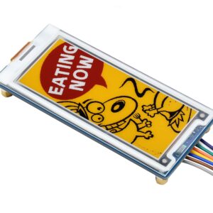 waveshare 3inch E-Paper Module (G) 400 × 168 Resolution e-Ink Display Red/Yellow/Black/White epaper Screen for Raspberry Pi 4B/3B+/3B/2B/B+/A+/Zero/Zero W/WH/Zero 2W,Jetson Nano/Arduino,SPI Interface