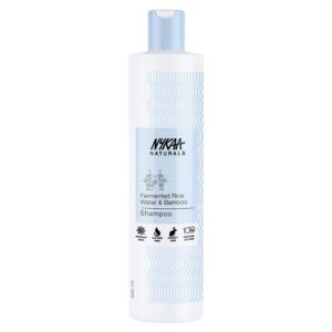 nykaa naturals shampoo, fermented rice water and bamboo, 13.52 oz - gentle cleanser - restores dry, damaged, frizzy hair - provides intense hydration