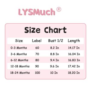 LYSMuch Baby Girls Ruffle Long Sleeve Bodysuit Infant Solid Color Top Jumpsuit Clothes(White,9-12Months)