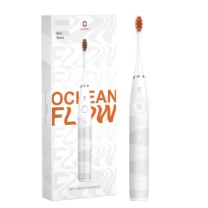 oclean electric toothbrush for adults, sonic toothbrush soft gum care, whitening, 180 days battery life, ipx7 waterproof, 76000 vpm motor, usb c rechargeable, white