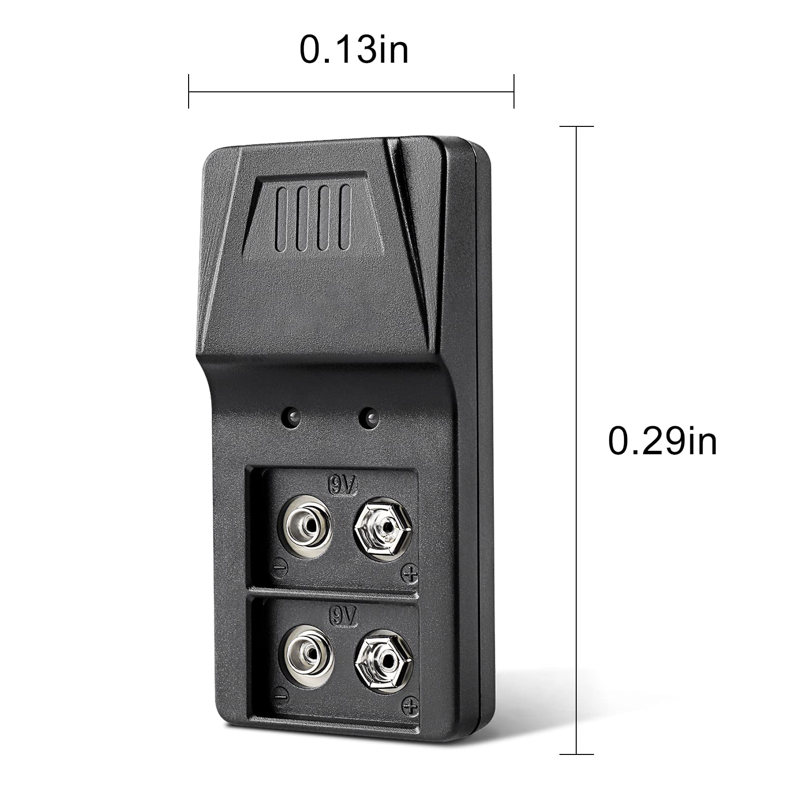 9V Batteries Charger 9V NiMh Charger USB for 9 Volt Lithium-ion/Ni-MH/Ni-CD Rechargeable Batteries （Battery Not Included）