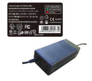 3 amps smart charger compatible with eahora x7 e-pas electric bike