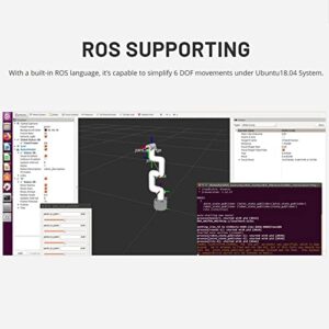 ELEPHANT ROBOTICS Robotic Arm myCobot 280 Raspberry Pi 4B - Open Source 6DOF Collaborative Robots - Desktop Education Robot Arm - Python Programming & ROS Supporting