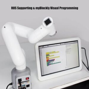 ELEPHANT ROBOTICS Robotic Arm myCobot 280 Raspberry Pi 4B - Open Source 6DOF Collaborative Robots - Desktop Education Robot Arm - Python Programming & ROS Supporting