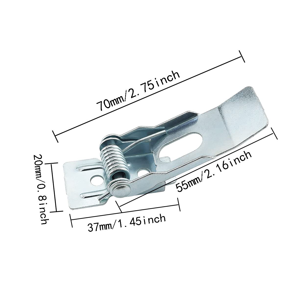 ITROLLE 8PCS Spring Grip Embedded Lamp Accessories, Recessed Light Fixture Spring Clip, Spring Grip Embedded Lamp Accessories Fixed Spring Clip for Panel Lamp