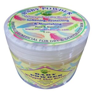 mine botanicals baby powder whipped shea butter