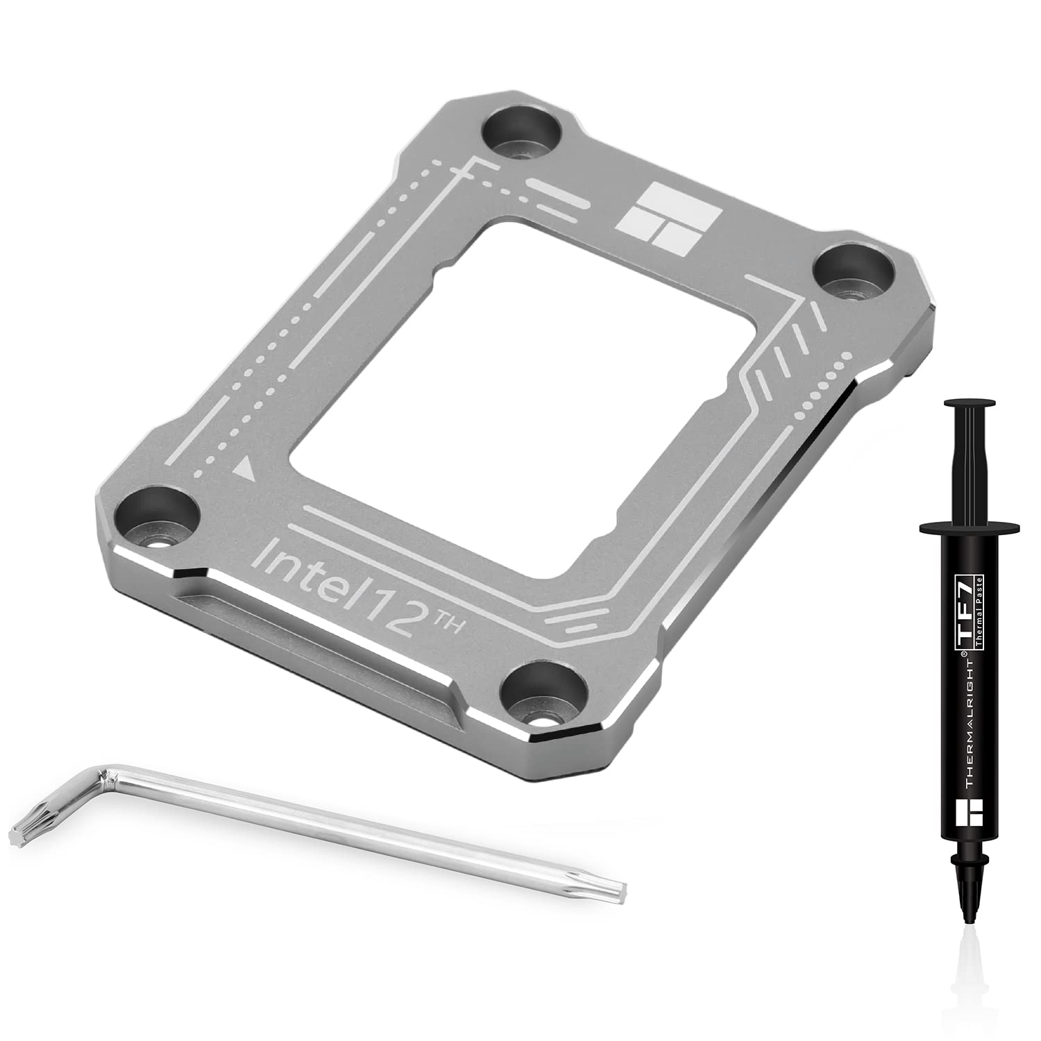 Thermalright Intel 12th/13th Generation LGA1700 Anti-Bending Buckle, Curved Pressure Plate, CPU Fixing Buckle, Fully Fitted and Fixed Without Trace Installation (Gray)