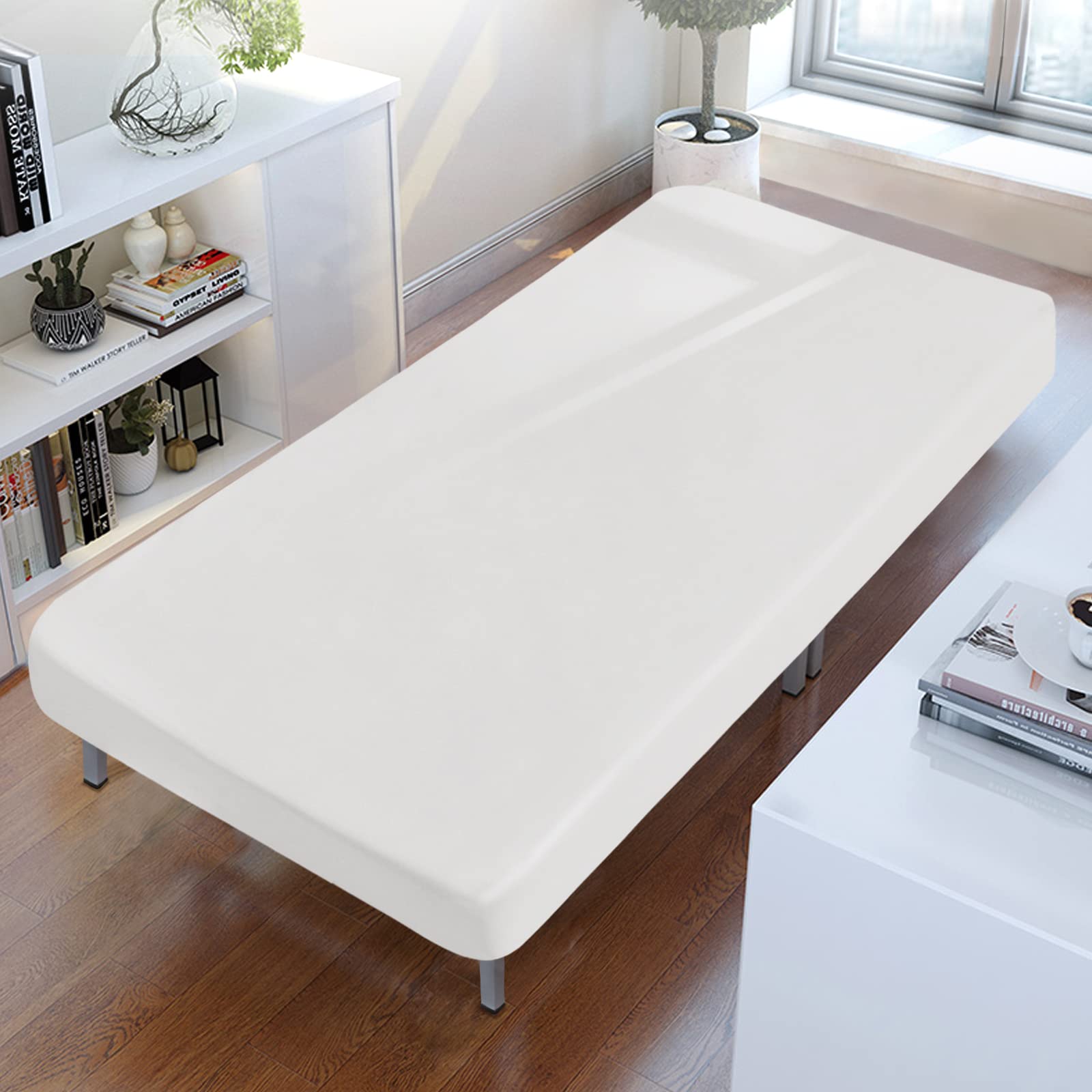 Cot Sheet 31" x 75" and Cot Mattress Pad Waterproof 30" X 75" White