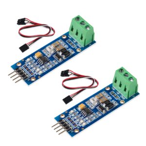 qccan 2pcs rs485 to ttl 5v board with max13487 chip for raspberry pi