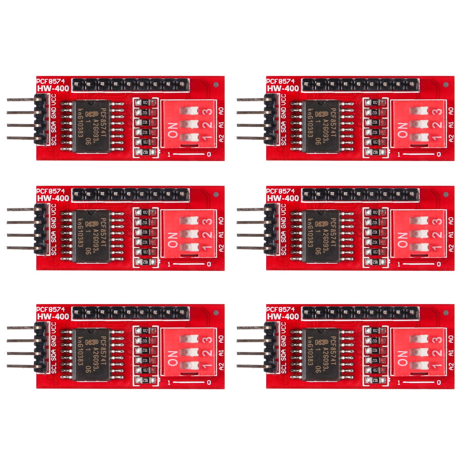 QCCAN 6pcs PCF8574 PCF8574T IO Expansion Board I/O Expander I2C IIC Port Interface Evaluation Develop Module