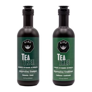 gibs tea tree shampoo & conditioner set, each 12 fl oz