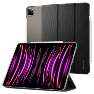 spigen liquid air folio designed for ipad pro 11 inch case m2 4th generation (2022) / 3rd generation (2021) - black