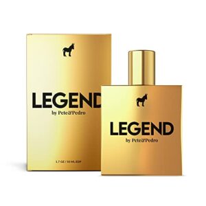 pete & pedro legend - eau de parfum | original male fragrance - citrus, spice, and lasting leather notes men's cologne | as seen on shark tank, 1.7 oz