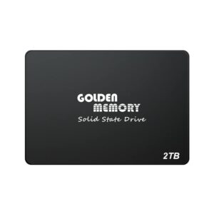 golden memory 2.5" ssd 2tb, sata iii 6.0 gbps - internal solid state drive