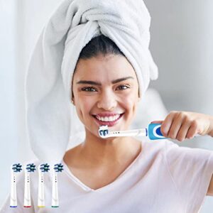 Electric Toothbrush Across Action Replacement Brush Heads for Oral B, Professional Cross Toothbrush Replacement Brush Heads Compatible with Oral B Electric Toothbrush, 8 Packs