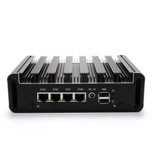 jasper lake celeron n5105 quad core firewall micro appliance, mini pc, nano pc, router pc with 8g ram 128g ssd, 4 rj45 2.5gbe port aes-ni compatible with pfsense