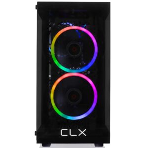 CLX Set Gaming Desktop - AMD Ryzen 7 5700X 3.4GHz 8-Core Processor, 16GB DDR4 Memory, Radeon RX 6600 XT 8GB GDDR6 Graphics, 500GB SSD, 2TB HDD, WiFi, Windows 11 Home 64-bit