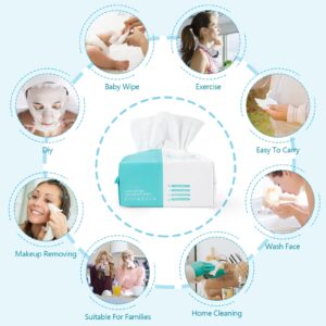 Dry Wipes For Baby,Wet Use Water Wipes,Suitable As Diaper Wipes,JANROS Clean Face Towels Disposable,Upgraded Thickened Disposable Washcloths For Adults,Hypoallergenic Makeup Remover Wipes-3 Packs