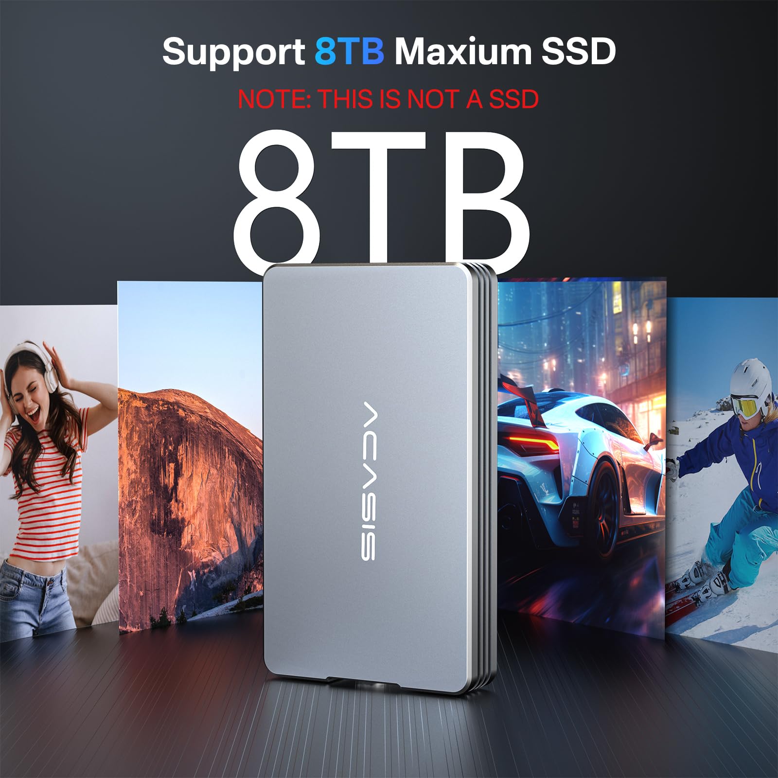 ACASIS 40Gbps M.2 NVMe SSD Enclosure, Tool Free Installation, TBU 401 for M1 M2 Pro/Max, Compatible with USB4/3.2/3.1/3.0/2.0, Support SSD Size 2280 B+M M-Key (TBU401)