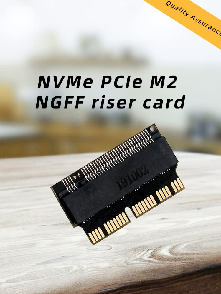 JMT M.2 NGFF Adapter NVMe PCI-E x4 M2 to SSD Compatible with A-pple Laptop,Mac-Book Air Pro 2013 2014 2015 A1465 A1466 A1502 A1398 (2Pcs)