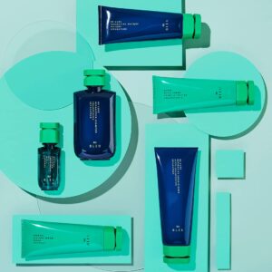 R+Co BLEU De Luxe Reparative Shampoo + Conditioner Tandem Packette | Hydrates + Strengthens + Adds Shine | Vegan, Sustainable + Cruelty-Free | 14ml