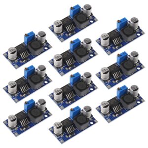 diitao 10pcs lm2596 dc-dc buck converter step down modules 3a 3-40v to 1.5-35v high efficiency voltage regulator buck converter adjustable