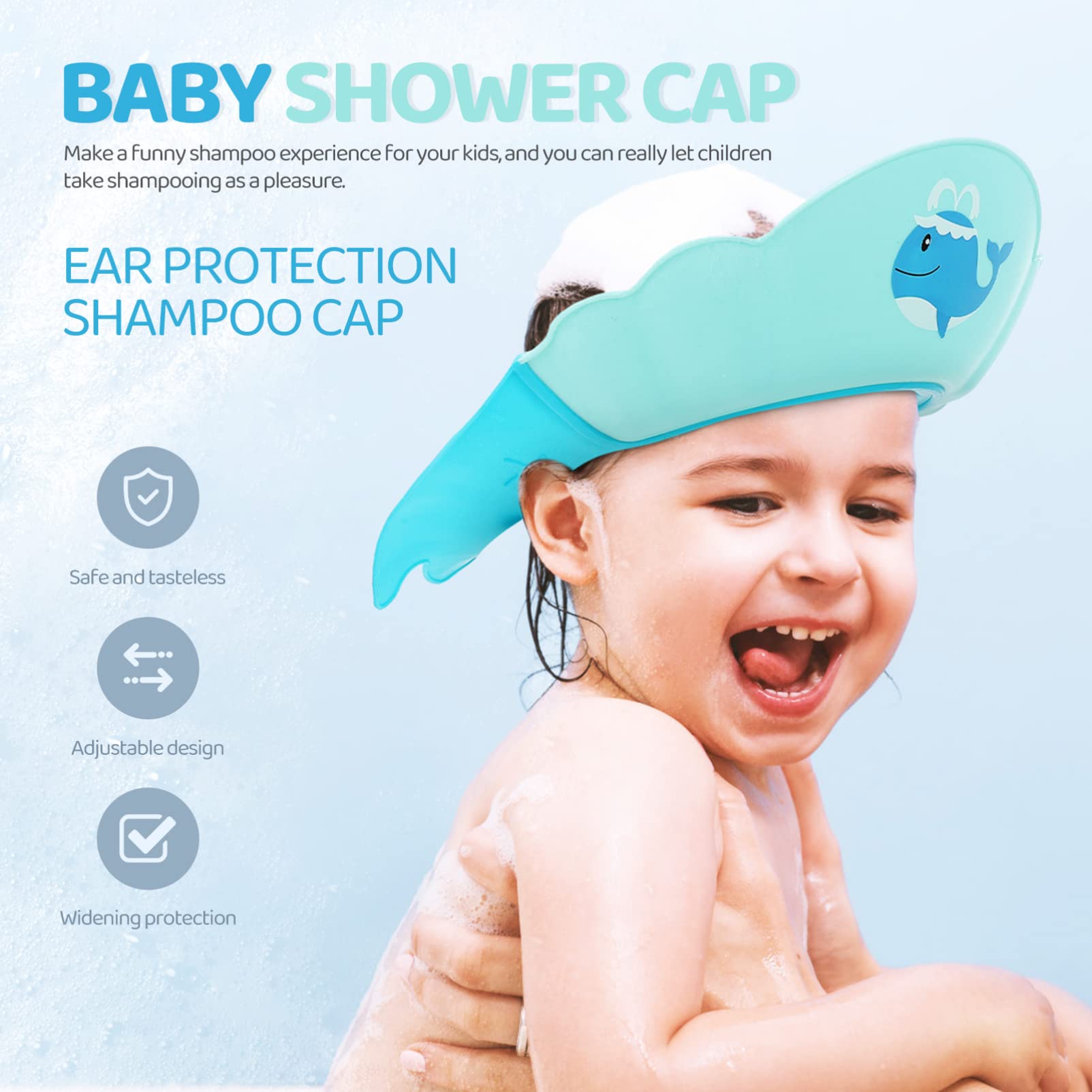 minkissy Children's Shampoo Cap Infant Shower Cap Kids Hair Washing Shield Shampoo Shower Cap Children s Hair Washing Cap Baby Shampoo Visor Kids Bath Visor Toddler Bath Head Pp Take a Bath