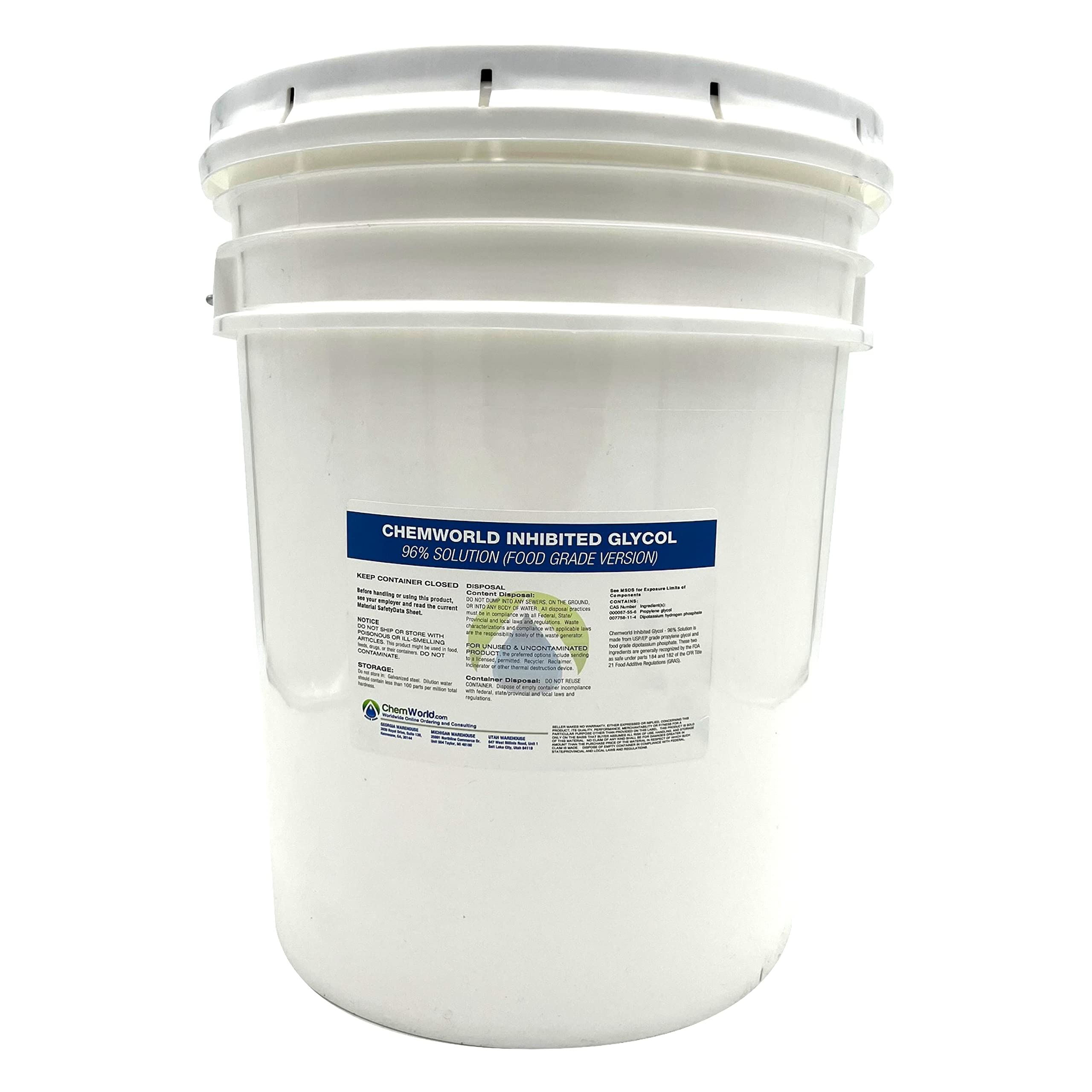 Chemworld Food Grade Inhibited Propylene Glycol - 5 Gallons