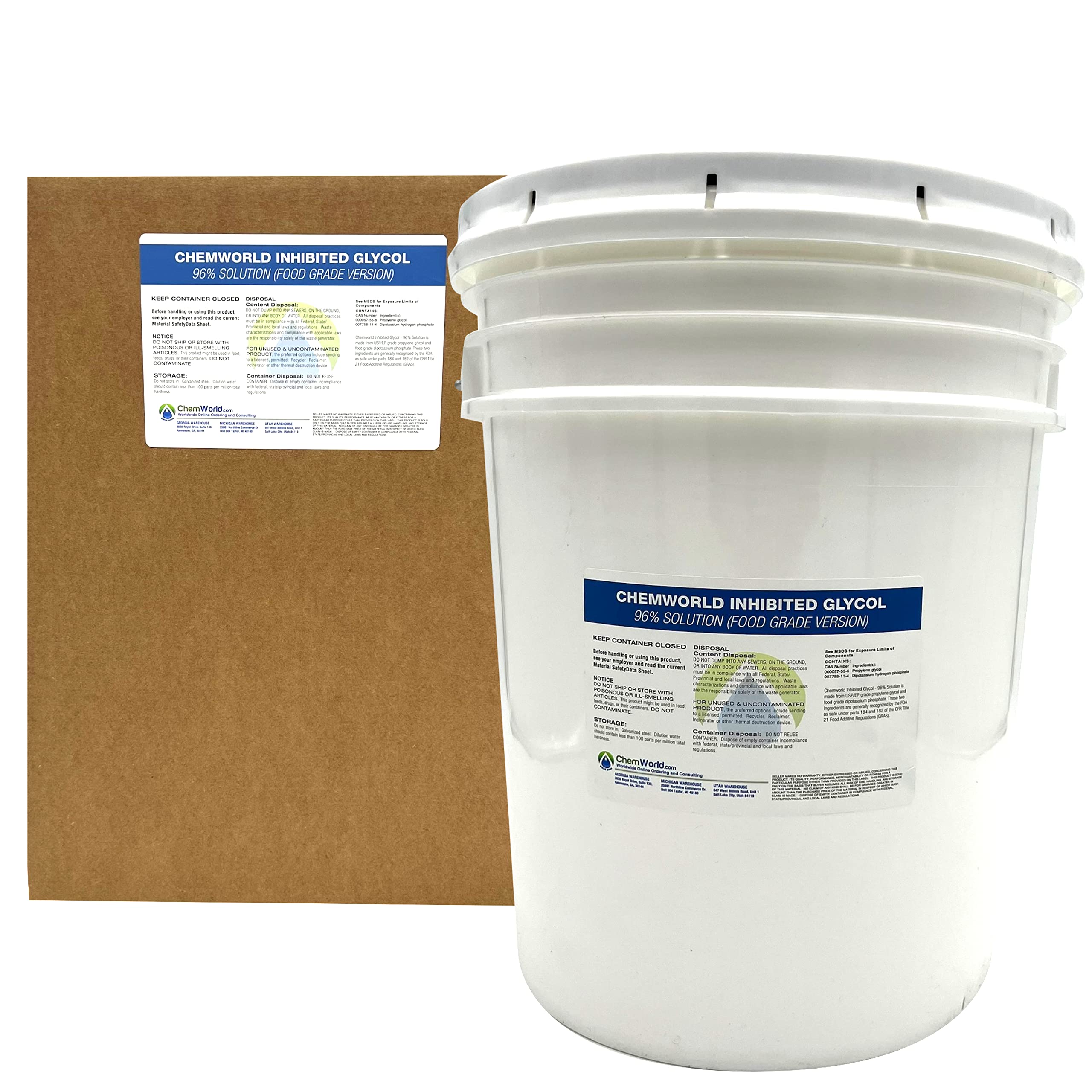 Chemworld Food Grade Inhibited Propylene Glycol - 5 Gallons