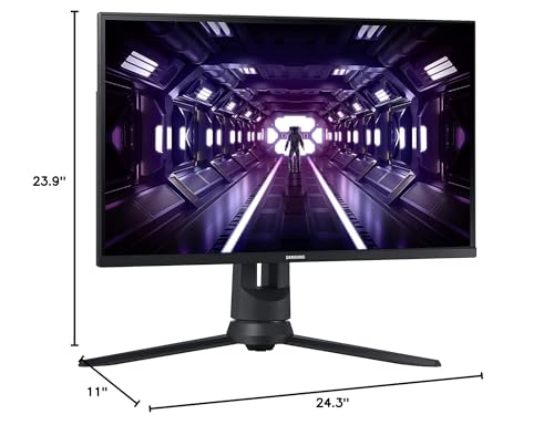 SAMSUNG Odyssey G3 Series 27-inch FHD 1080p Gaming Monitor, 144Hz, 1ms, Height Adjustable Stand, 3-Sided Border-Less, FreeSync Premium, with MTC HDMI Cable