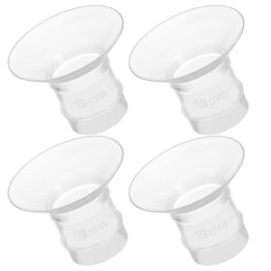 Nanawawa Flange 15, 17, 19, 21mm Insert 24mm Shroud/Flange,Compatible with momcozyS9/S10/S12，Wearable Breast Pump Shields/Flanges， 4 pcs/Each.(19mm/pcs)