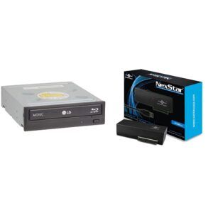 lg wh16ns40 16x blu-ray/dvd/cd drive + vantec nexstar usb 3.0 to sata adapter