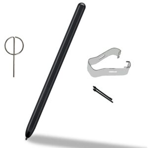 galaxy z fold 4 s pen fold edition,s pen z fold 4,slim 1.5mm pen tip,4,096 pressure levels,stylus pen for samsung galaxy z fold 4 5g+tips/nibs + eject pin (black) ef- ff92pcbegus