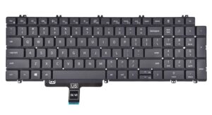 replacement keyboard for dell latitude 5520 5530 5540 5521 5531, precision 3560 3570 3580 3561 3571 3581 laptop with backlit us layout p/n: n7n16 0n7n16