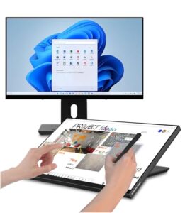 ideao hub 24” interactive whiteboard, qhd 10-point touchscreen display with mpp2.0 compatibility for office and classroom, enhance collaboration, online training, and learning (includes stand)