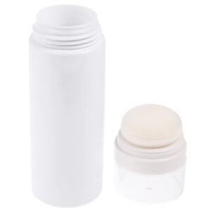 fomiyes loose powder containers powder powder puff box talcum powder bottle body powder container with puff loose powder bottle for body powder makeup powder container puffs