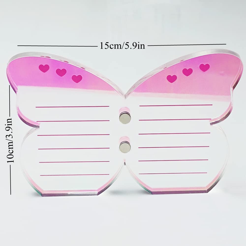 Grafting False Eyelash Acrylic Extension Pallet, Eyelash Extension Tweezers Plate Pad Makeup Palette Individual Training Tools Butterfly-shaped (Dazzling(5.9x3.9inch))