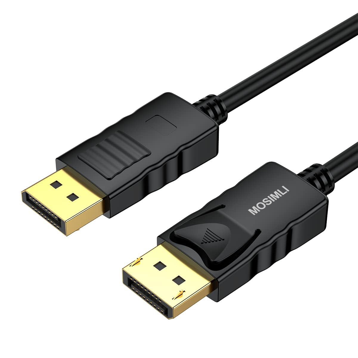 MOSIMLI DisplayPort Cable 1 FT 2-Pack, (Display Port) DP to DP Male to Male Cord, Gold-Plated, Supports 4K@60Hz, 2K@165Hz Compatible for Computer, Laptop, Graphics Card, Docking Station…