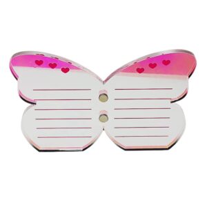 grafting false eyelash acrylic extension pallet, eyelash extension tweezers plate pad makeup palette individual training tools butterfly-shaped (dazzling(5.9x3.9inch))