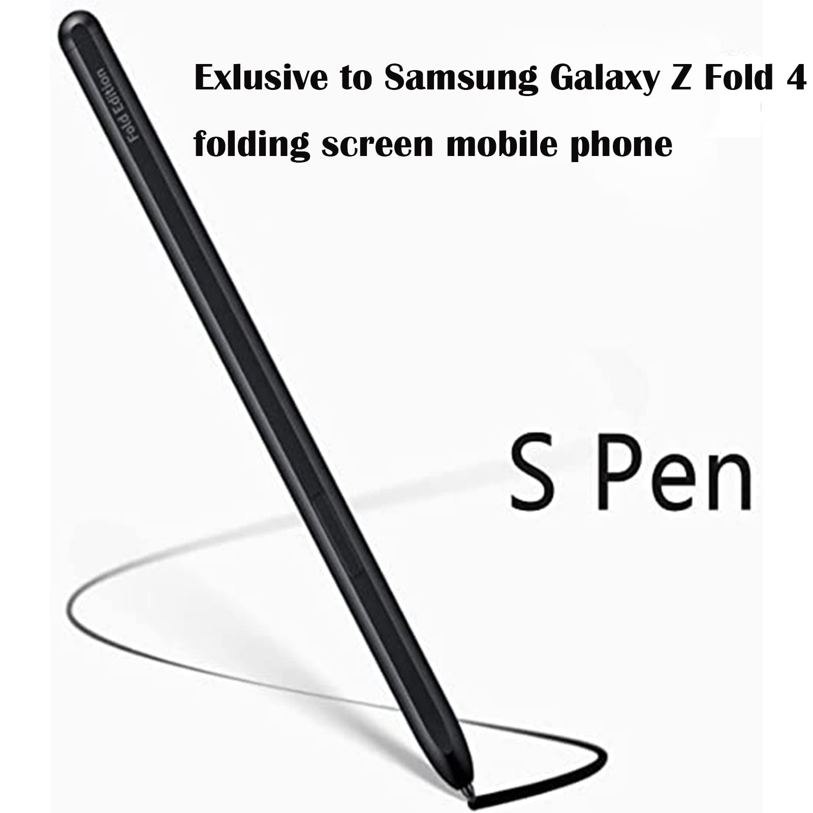 Galaxy Z Fold 4/3/5 S Pen Fold Edition for Samsung Galaxy Z Fold 3/4/5,EJ-PF946BBEGUS,with Replacement Tips/Nibs+Card Pin (Black)