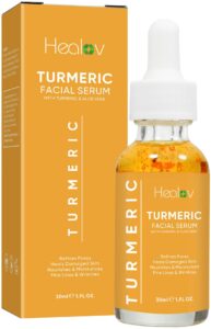 turmeric serum for face & body - all natural turmeric skin brightening serum for dark spots - turmeric facial repair serum cleanses skin, fights acne, evens tone, minimizes pores - pure turmeric oil