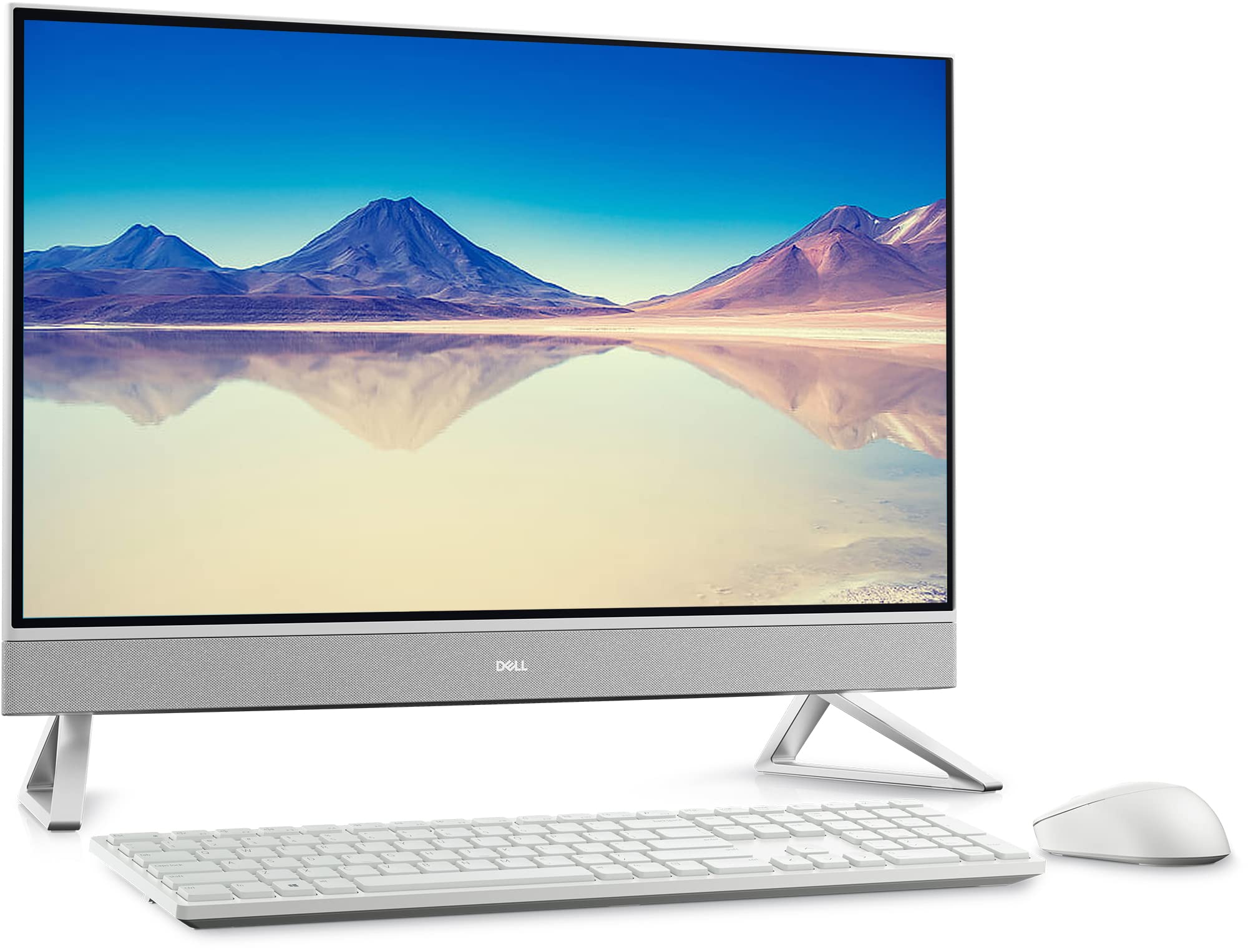 DELL Inspiron 7000 All-in-One Desktop, 27" FHD Touchscreen, 12th Gen Intel Core i7-1255U, GeForce MX550, 64GB RAM, 2TB SSD, Webcam, HDMI, RJ-45, Wireless Keyboard&Mouse, WiFi 6, Windows 11 Home, White