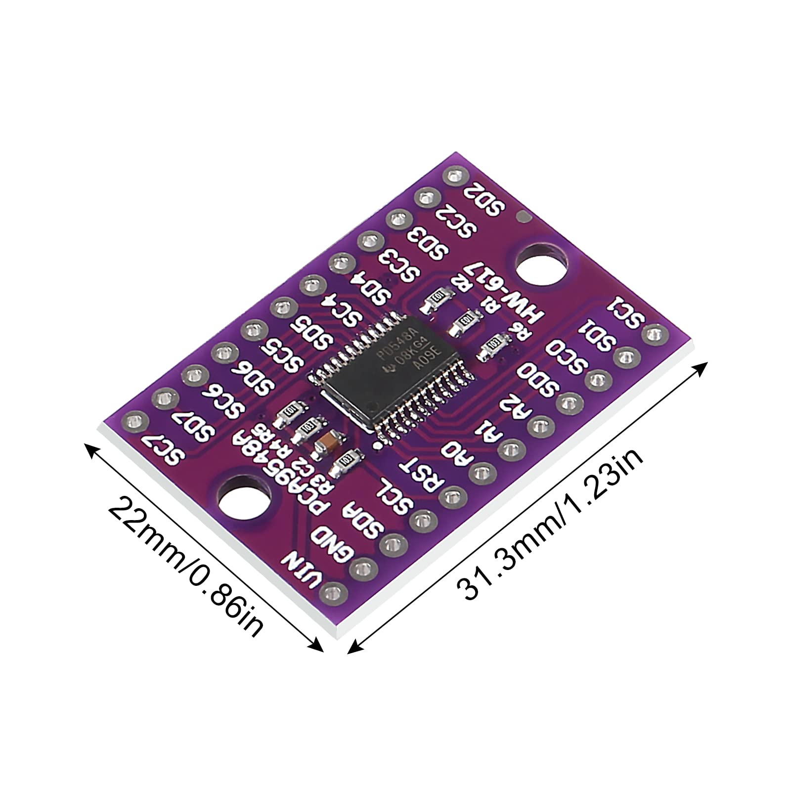 Diitao 9PCS TCA9548A I2C IIC 8 Channe Multiplexer Breakout Board TCA9548A Expansion Board for Arduino