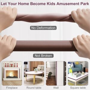 Baby Proofing Edge Corner Protector, 6.6Ft Baby Safety Desk Table Edge Guard Strip Proof Corner Guards, L-Shaped Kids Protection Bumper Anti-Collision Strip Beige 2 Meters + 4 Meters Tape