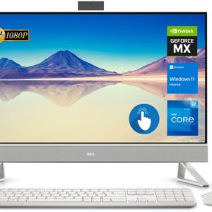 DELL Inspiron 7000 All-in-One Desktop, 27" FHD Touchscreen, 12th Gen Intel Core i7-1255U, GeForce MX550, 64GB RAM, 2TB SSD, Webcam, HDMI, RJ-45, Wireless Keyboard&Mouse, WiFi 6, Windows 11 Home, White