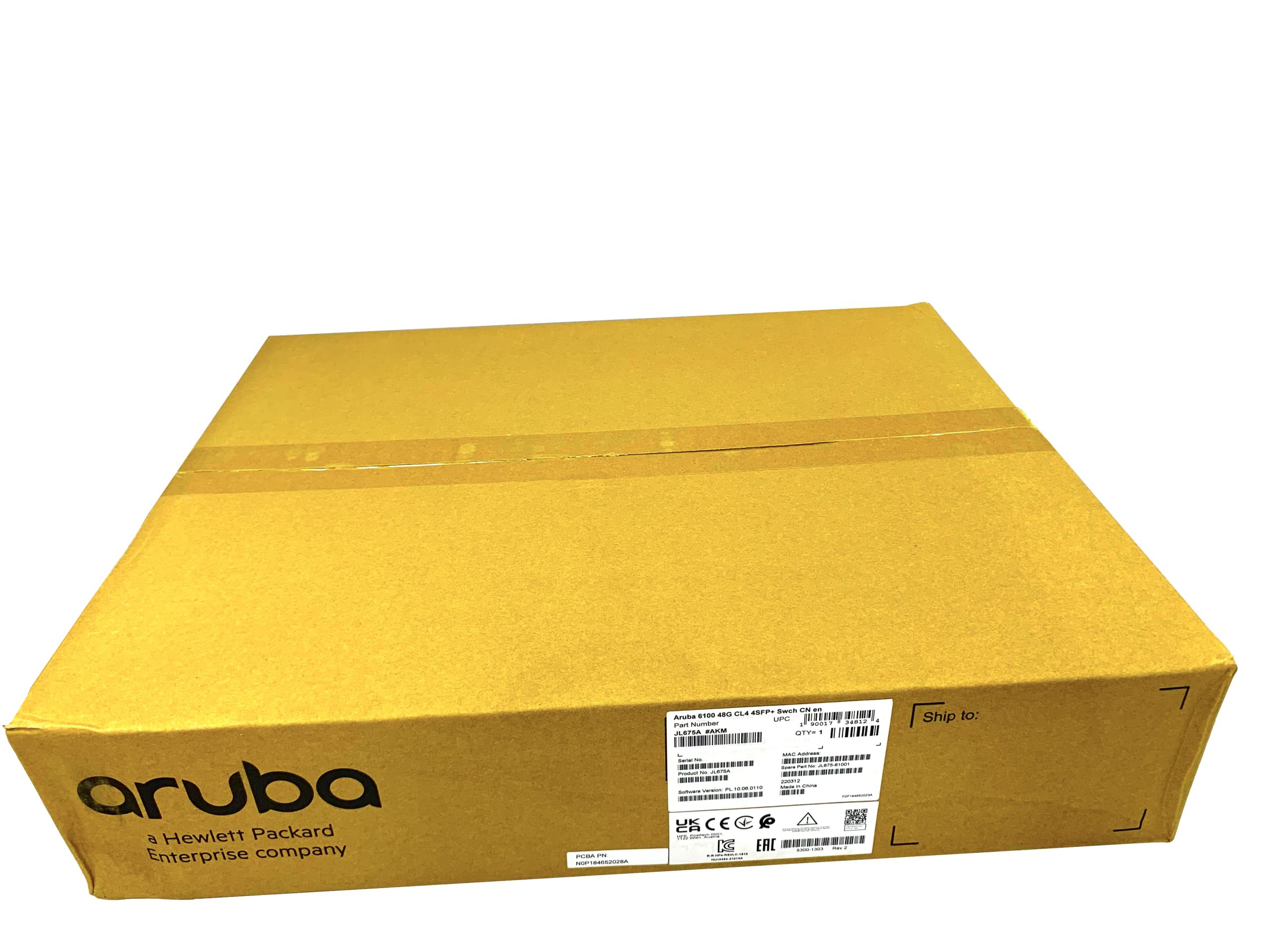 HPE Aruba 6100 48G Class4 PoE 4SFP+ 370W Switch (JL675A)